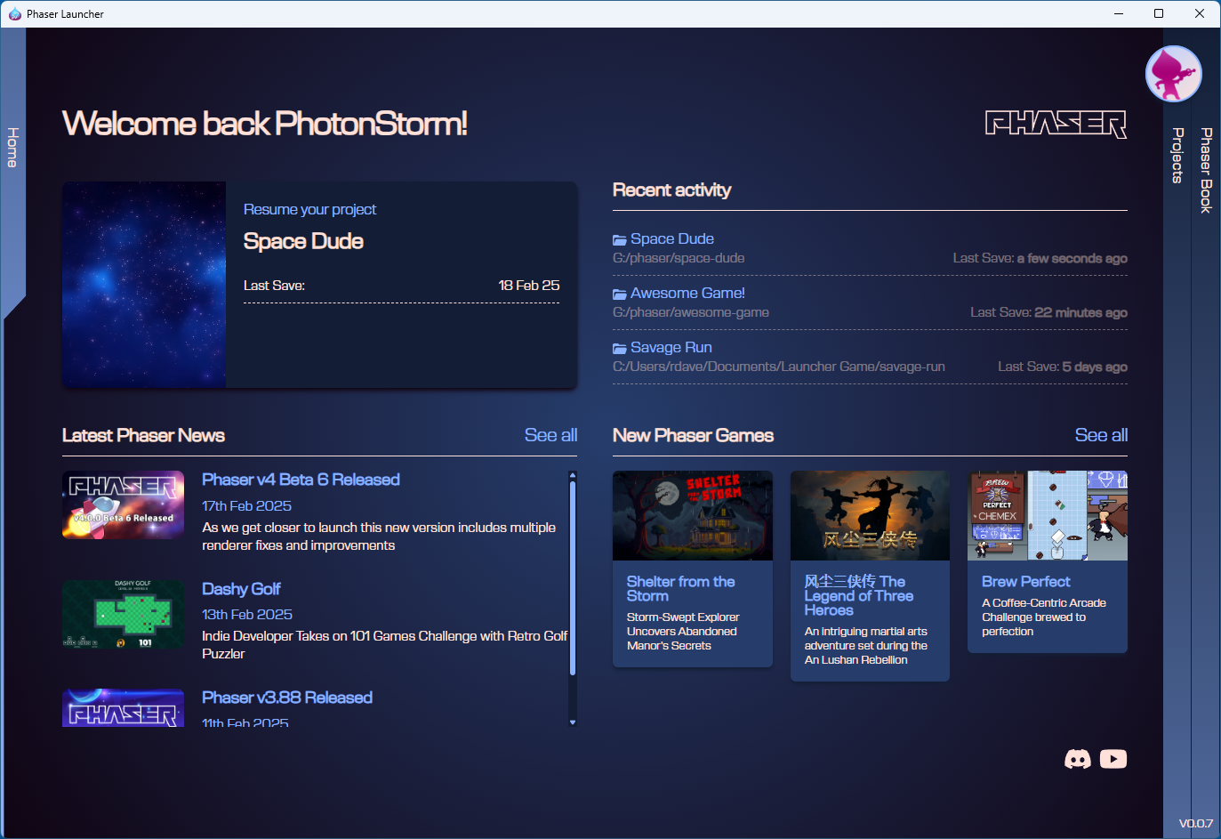 Getting Started with Phaser Launcher